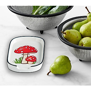 Ceramic Spoon Rest for Stove Top, Large Spoon Holder, Mushroom Spoon Rest for Kitchen Counter, Farmhouse Coffee Spoon Rest Kitchen Décor