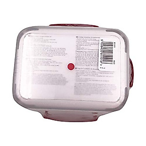 Joseph Joseph Nest Lock Plastic BPA Free Food Storage Container Set with Lockable Airtight Leakproof Lids, 6-Piece Set/37oz, Red