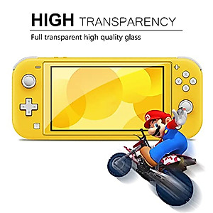 [4 Pack] Screen Protector Tempered Glass for Nintendo Switch Lite, iVoler Transparent HD,High Definition,Clear Anti-Scratch with Anti-Fingerprint Bubble-Free Fit Switch Lite 2019