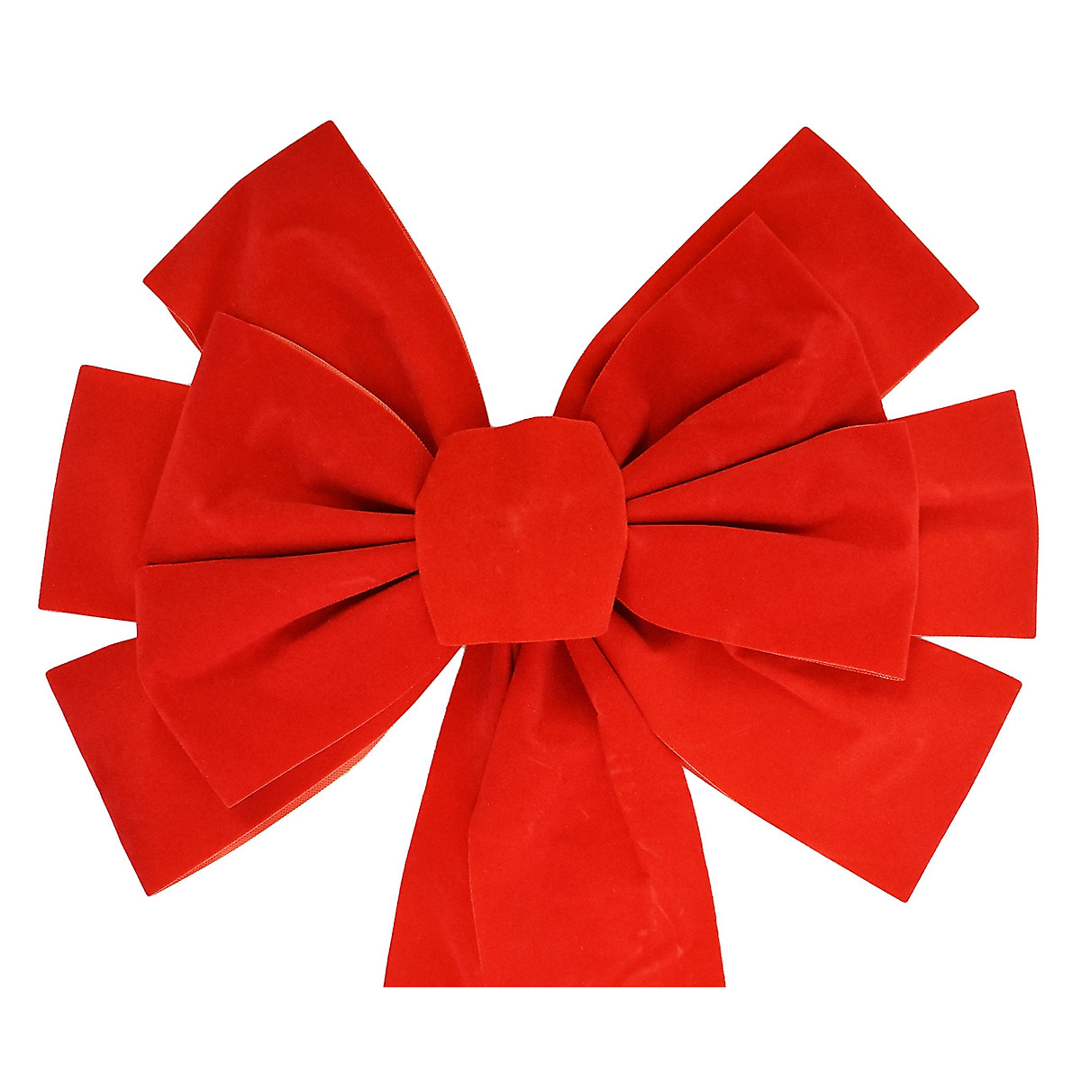 Black Duck Brand Set of 4 Christmas Red Velvet Bows 26" x11.5" 10-Loop Holiday/Christmas Bows!