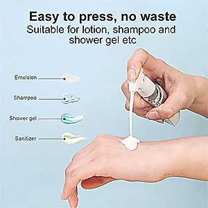 anfoem Portable 1.7oz Travel Size Spray Bottle with Fine Mist, Leak Proof Refillable Make Up Travel Lotion Bottle for Cosmetic Skincare Lotion,Essential Oils, Homemade Cleaners(Light Gray)