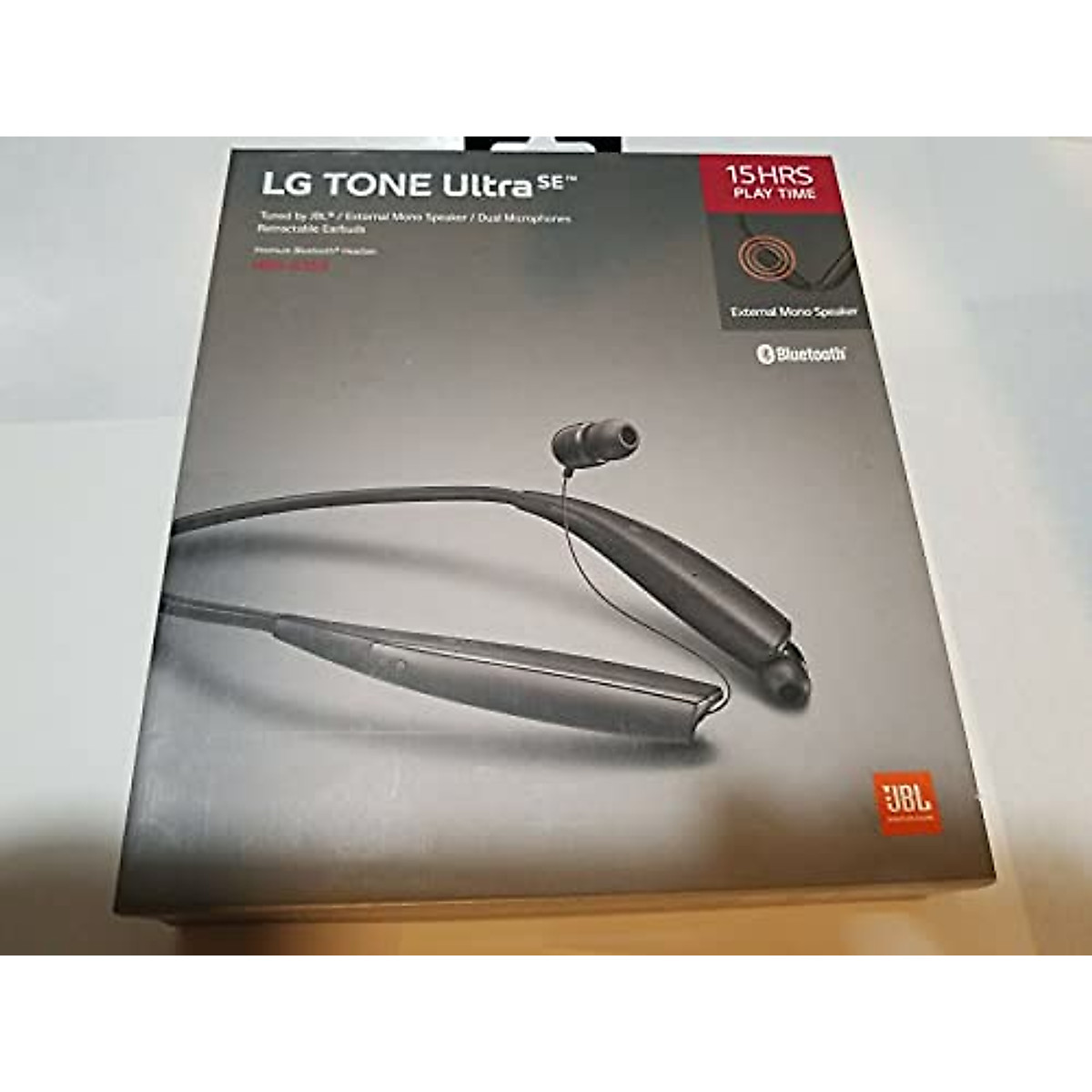 LG Tone Ultra Se Bluetooth Wireless Stereo Neckband Earbuds Tuned by JBL (HBS-835S) - Black