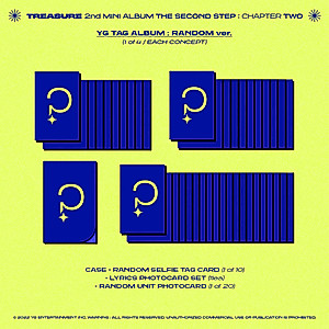 dreamus TREASURE 2nd MINI ALBUM [THE SECOND STEP : CHAPTER TWO] YG TAG ALBUM Random ver.