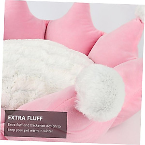 ABOOFAN Warm Pet Nest s Hort Hair House Pet Cat Bed Non-Slip Soft Fluffy Winter Pet Bed
