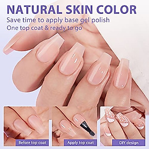 Short Nail Tips Coffin Nails - BTArtbox Press on Nails 2 in 1 Neutral X-coat Tips Pre-applied Tip Primer, Pre Colored Ultra Fit Fake Nails False Nail Extensions 150Pcs 15Sizes