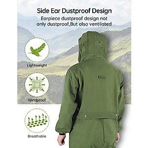 Sand Blasting Hood Suit Sand Blasting Suit Protective Hood Splash Work Protection for Cast Iron Shipbuilding