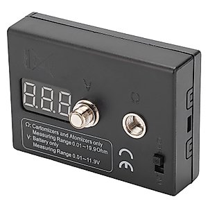 01 02 015 Coil Resistance Tester, Easy Operation ABS Digital Display Wire OHM Meter for DIY