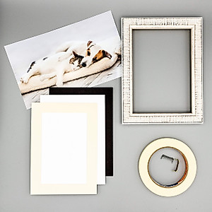 16x20 Mat Bevel Cut for 13x17 Photos - Acid Free Cream Precut Matboard - for Pictures, Photos, Framing - 4-ply Thickness