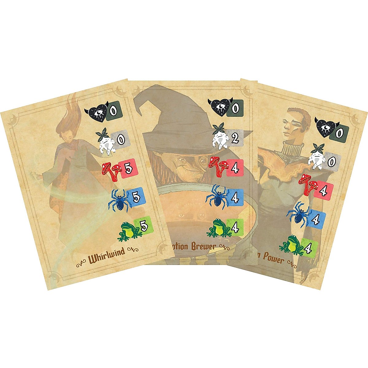 AEG Whirling Witchcraft | Use Recipes, Generate Magical Ingredients & Overflow Opponent's Cauldron | Halloween Board Game | 2-5 Players | Ages 10+