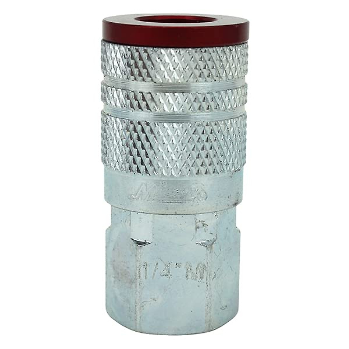 Milton ColorFit Coupler & Plug Kit - (M-Style, Red) - 1/4" NPT, (7-Piece)