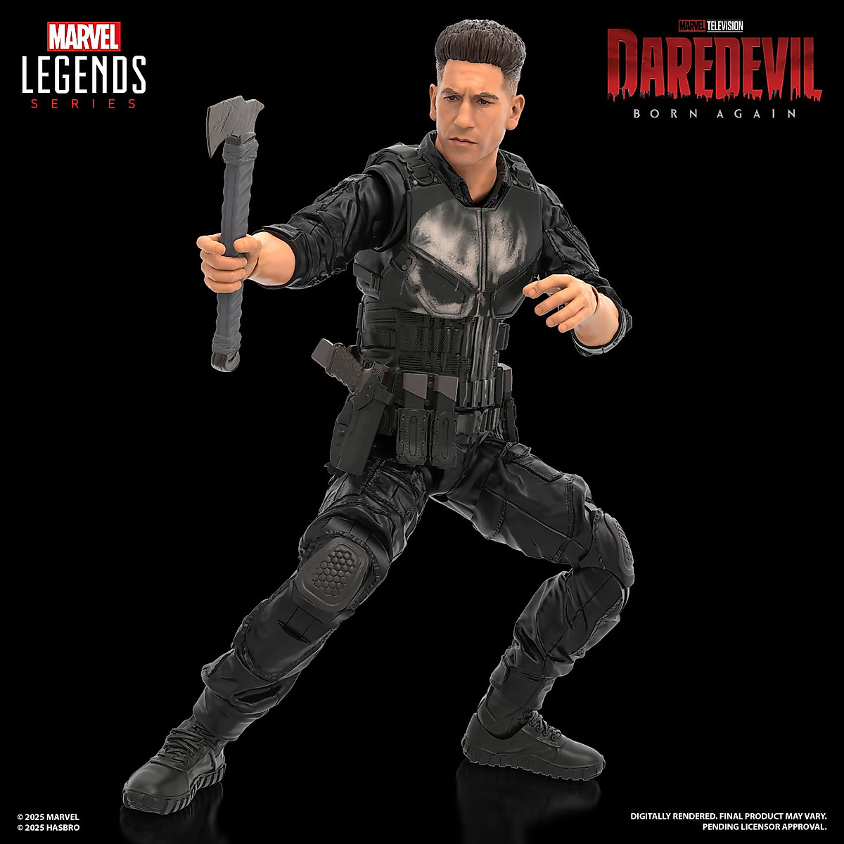 Marvel Legends Series Daredevil: Born Again Punisher Collectible 6-Inch Action Figure