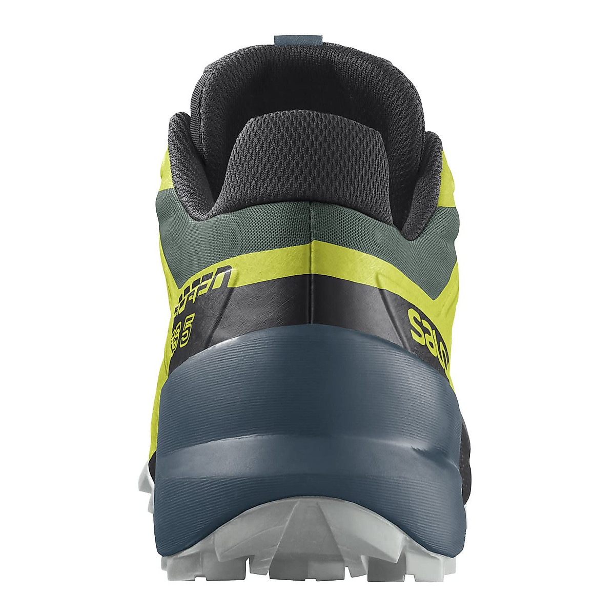 Salomon Men's Speedcross 5 Trail Running Shoes, Black/Black/Phantom, 9.5 Wide