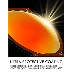 Raydi Polycarbonate Replacement Lenses for Bose Tenor BMD0010 Sunglasses - Crystal Clear - Anti-Blue Light