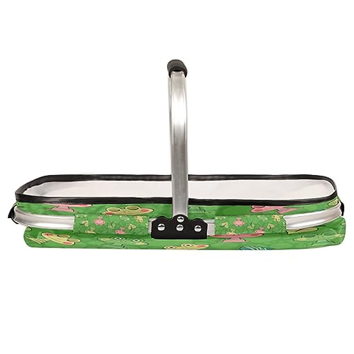 Tavisto Childish Frog Versatile and Durable Reusable Grocery Tote Bag - Spacious and Foldable with Fun Print Designs - Perfect for Shopping, Picnics, and Storage