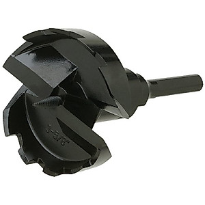 Steelex D3653 3-5/8-Inch Heavy Duty Forstner Bit with Screw Tip, black