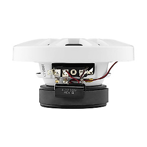 DS18 MP4/WH White Marine Speaker - 4", 2-Way, 150W Max, 100% UV Stable, IPX5 Marine, 4 Ohms - for All Elements, UTV, ATV & Jeeps (2 Speakers)