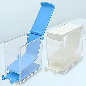 2 Pack Dental Cotton Roll Dispenser Holder Organizer Hygienic Cotton Roll Divider, Press-on Dental Cotton Rolls Holder and Dispenser with Nonslip Base