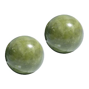 FOMIYES 2pcs Massage Handball Garnish Tools Skeeball Jade Baoding Balls Hand Exercise Balls Meditation Balls Health Exercise Balls Hand Rolling Balls Hand Exercise Rolling Balls