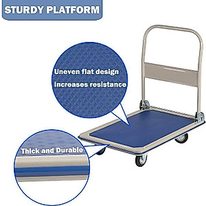 GOWE Folding Platform Cart Heavy Duty Hand Truck