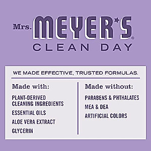 MRS. MEYER'S CLEAN DAY Liquid Dish Soap, Biodegradable Formula, Lilac, 16 fl. oz