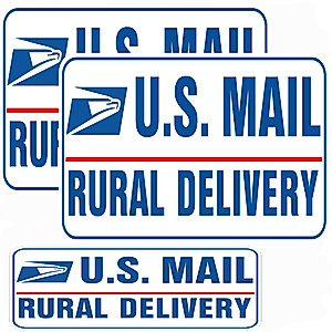 Lumiere Tech 3 Pack AUTHENTIC Heavy Duty U.S. Mail Delivery Driver Magnetic Signs U.S. Rural Delivery Carrier Magnets 2(12"×8") 1(11"×3") For Cars, SUV, Trucks (White)
