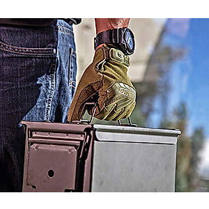 IRONCLAD Command Tactical Pro, Touch Screen Gloves Conductive Palm and Fingers, All-Purpose, Multi-Colors, Performance Fit, Machine Washable, Sized S, M, L, XL, XXL (1 Pair) (Medium, OD Green)