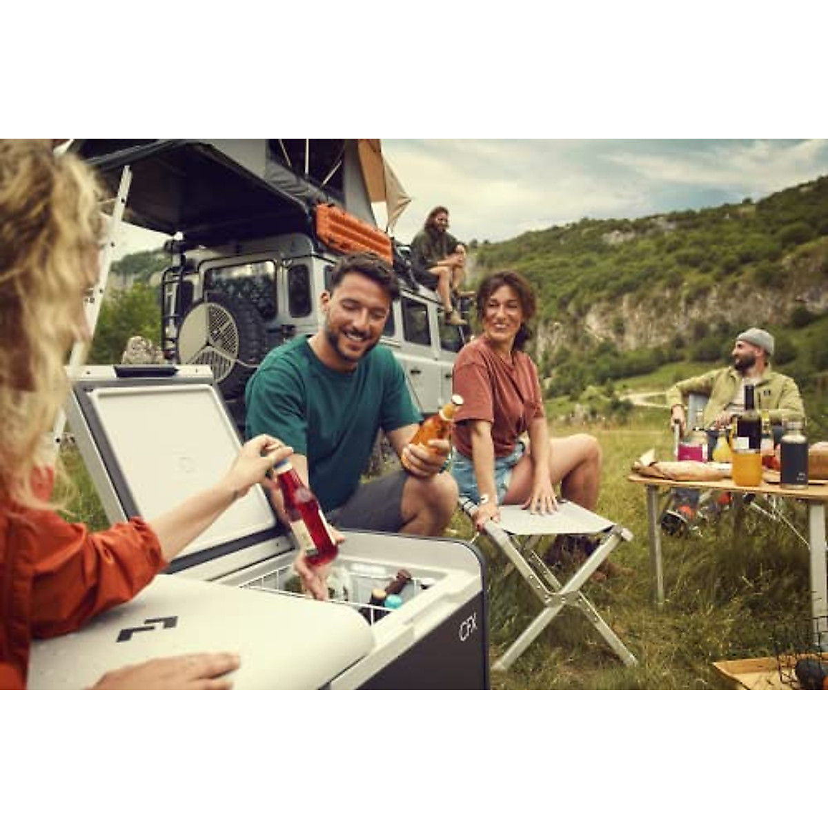 DOMETIC CFX3 95DZ, 95 Liter Dual Zone Portable Refrigerator and Freezer, Powered by AC/DC or Solar