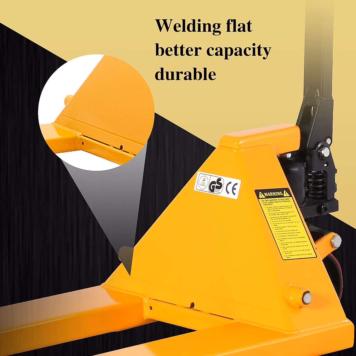 Aequanta Manual Pallet Jack Industrial Hand Pallet Truck 48" Lx21'' W Forks 5500lbs Capacity