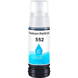 storcfe 552 Refill Ink Bottles Replacement for Epson 552 T552 T552920 Used for Epson EcoTank Photo ET-8550 ET-8500 Printers (1Black, 1Photo Black, 1Cyan, 1Magenta, 1Yellow, 1Gray, 6-Pack)