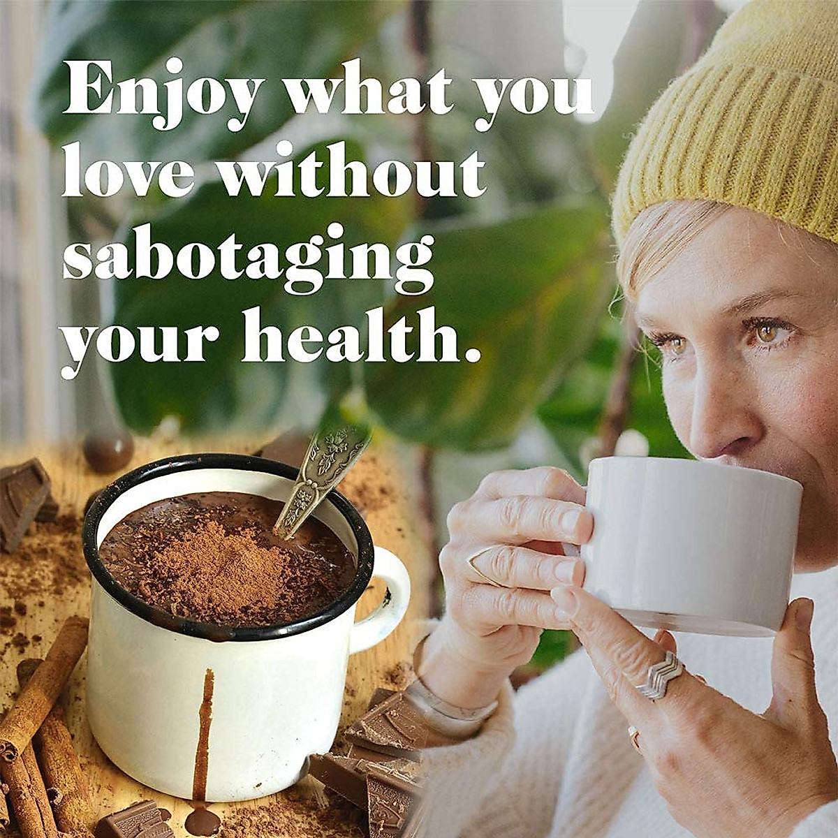 5 SPARROWS Sugar-Free Dark Chocolate Flavored Drink Mix- Stevia, Keto Friendly, - No Sugar Coffee Creamer, 10oz