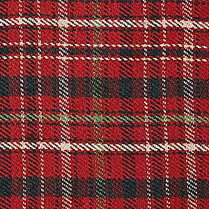 DII Christmas Plaid Décor Collection Recycled Cotton Throw Size Holiday Blankets, 50x60, Tartan Holly Red