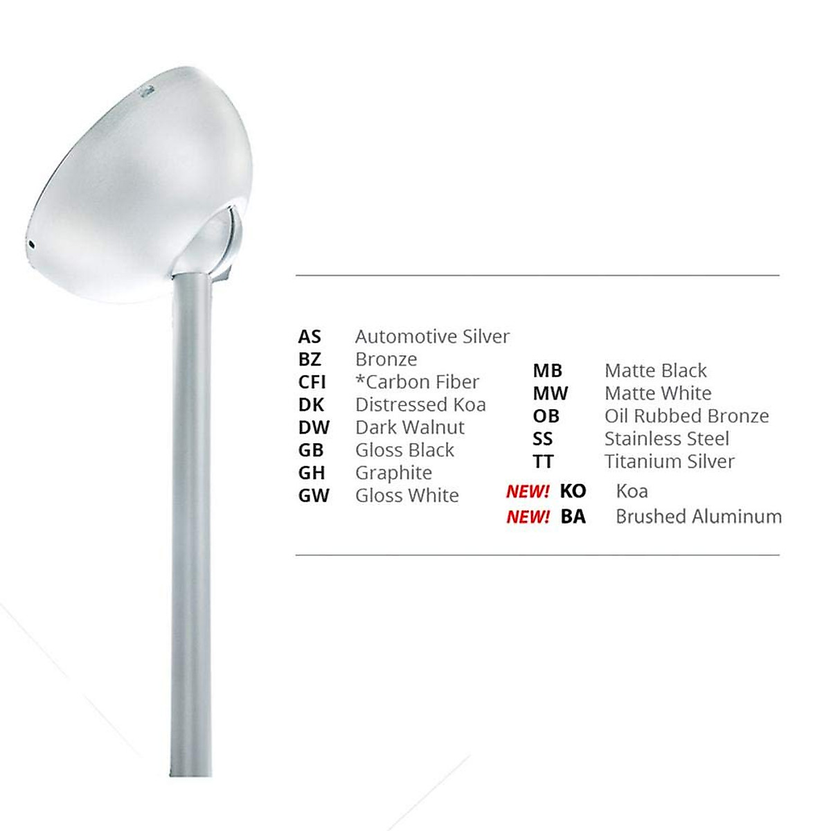 Modern Forms Ceiling Fan Slope Ceiling Kit for Slopes up to 45 Degrees in Brushed Aluminum Smart Fans