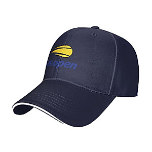 Us Open Tennis 2023 Sandwich Cap Unisex Classic Baseball Capunisex Adjustable Casquette Dad Hat Navy Blue