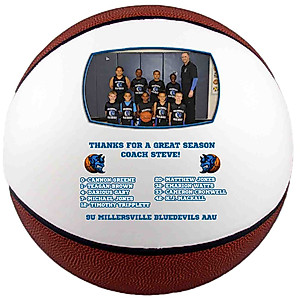 Personalized basketballs - Custom Photo Basketball Gift - Regulation Size Basketball - Any Image - Any Text - Any Logo