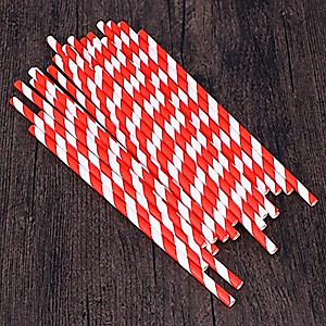 25 Pcs Paper Straws Bulk Cocktail Drink Stirrers Beverage Straws Eyedropper Party Stuff Party Supplies Birthday Party Straw Colorful Straws Drinking Straw Striped Paper Degradable