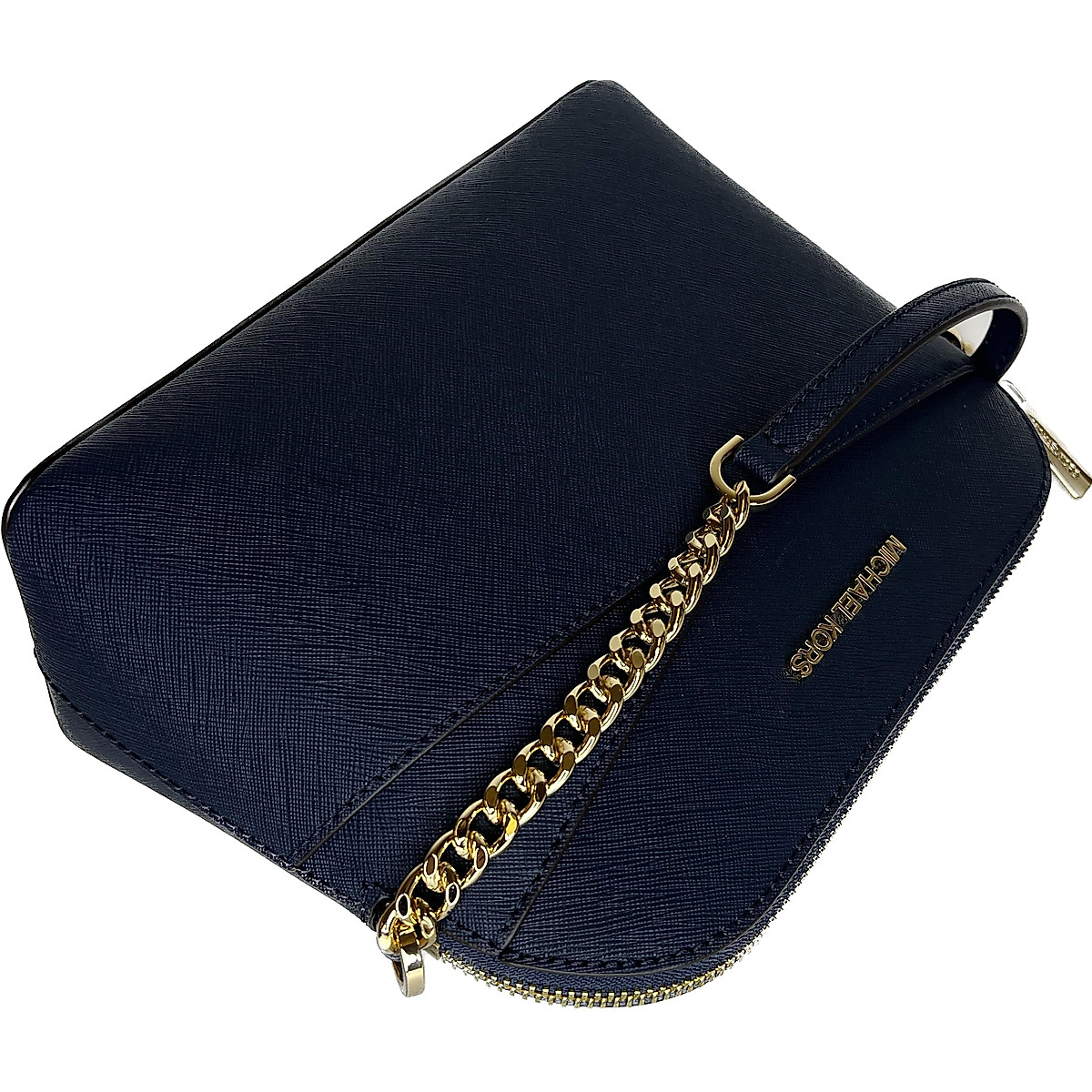 Michael Kors MICHAEL Michael Kors Jet Set Travel MD Dome XCross Crossbody bundled with SM TZ Coinpouch Purse Hook (Pink)