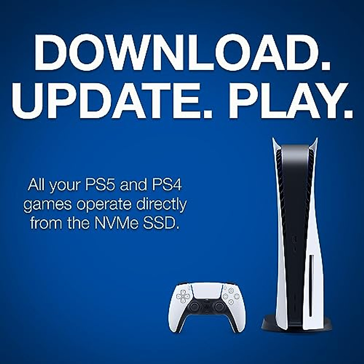 Seagate Game Drive PS5 NVMe SSD for PS5 1TB Internal Solid State Drive - PCIe Gen4 NVMe 1.4, Officially Licensed, Up to 7300MB/s with Heatsink (ZP1000GP3A1011)