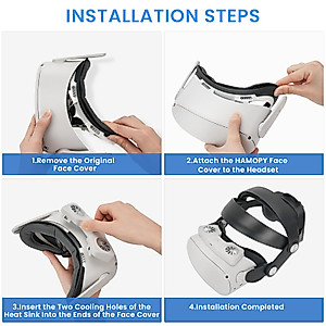VR Face Cover Fan Accessories Head Strap