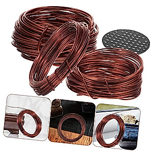 EXCEART 1 Set Aluminum Wire Set Greenery Green Suits Weaving Kit Green Wire Metal Frame DIY Kits Plants Support Rack Green Plant Support Wire Plants Support Wire Bonsai Molding Line Copper