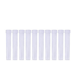 Embroidery Needle Tube Needle Tube Organizer Transparent Bottle Accessaries for Knitting Cross Embroidery Needle Accessories 10pcs ( 60 ) Plastic Needle Container