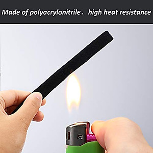 BBQ Gasket Black Grill Tape High Temp Grill Seal Self Stick Gasket, 7.5 Ft Length 1/8 Inch Thickness (2, 0.5 Inch Wide)