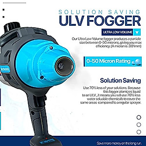 AlphaWorks ULV Electrostatic Sprayer Cordless Handheld, for Indoor/Outdoor use, Electric 20V, 45oz Capacity