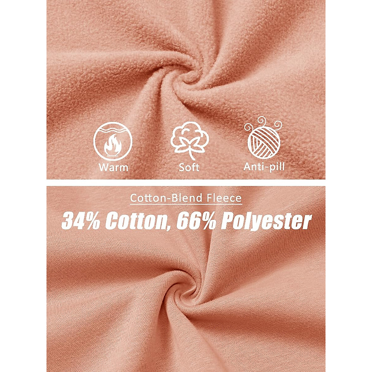 MAGCOMSEN Zip Up Hoodie Women Cropped Sweatshirt Fleece Lined Jacket Athletic Apricot L