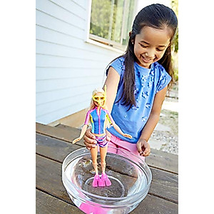 Barbie Doll with Color-Change Top, Puppy Squirt Toy and Dolphin with Sounds