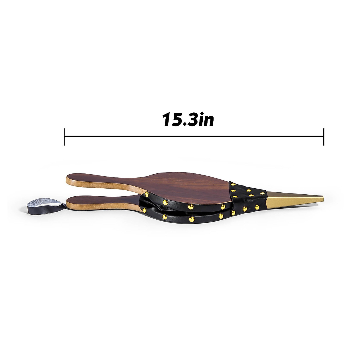 goldblue 15.5" x 6.5" Fireplace Wood Bellows Fireplace Bellows Outdoors Barbeque Grill Chimney Hand Bellow, Wood Bellows