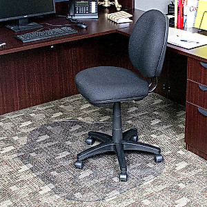 Evolve 33" x 44" Clear Office Chair Mat with Rounded Corners for Low Pile Carpets, Made in The USA, C5B5003G