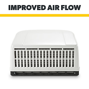 Dometic Brisk II | 13.5K BTU Air Conditioner | White | Standard Height | 9105304463 | Ducted or Non- Ducted | Quiet AC | Easy Install | Ideal For Campers, Vans, RV or Trailers | Lightweight