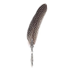 Hilitand Feather Quill Pen Vintage European Antique Sign Pen Set Calligraphy Writing Quill Pen for Stationery Gift(04#)