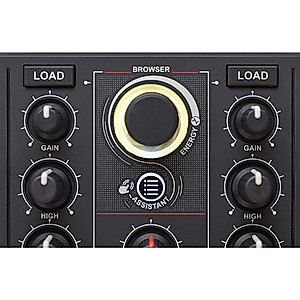 HERCULES AMS-DJC-INPULSE-200 DJControl Inpulse 200 2-Channel DJ Controller for DJUCED Bundle with Bytech Stereo Headphones DJ Style Headset (White)