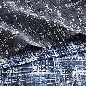 Comfort Spaces Twin Comforter Set - Blue Dorm Bedding for All Season, Ultra Soft 2 Pieces Reversible Comforter with 1 Matching Sham,Easy Care, Machine Washable, Twin/Twin XL